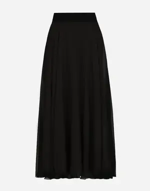Dolce & Gabbana Silk Chiffon Circle Skirt