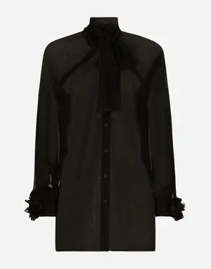 Dolce & Gabbana Floral Chiffon Shirt