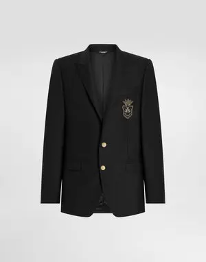 Dolce & Gabbana Single-breasted Martini-fit Jacket With Patch
