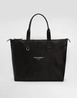 Dolce & Gabbana Medium Calfskin Shopper - Black