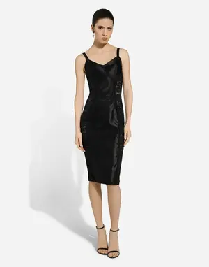 Dolce & Gabbana Satin And Lace Corset Dress