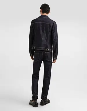 Dolce & Gabbana Cotton Denim Jacket With Patch - Multicolor