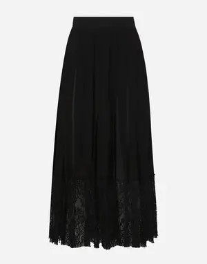 Dolce & Gabbana Crêpe De Chine Underskirt With Lace Edging