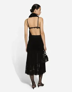 Dolce & Gabbana Crêpe De Chine Underskirt With Lace Edging