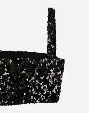 Dolce & Gabbana Sequined Crop Top