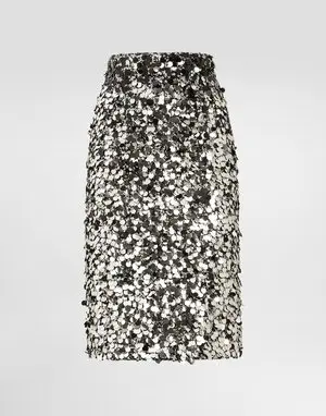 Dolce & Gabbana Sequined Midi Skirt