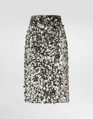 Dolce & Gabbana Sequined Midi Skirt