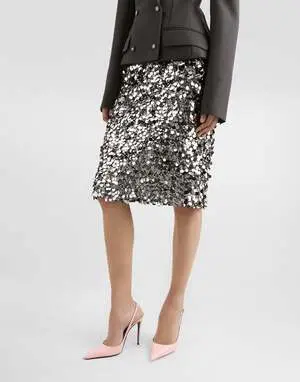 Dolce & Gabbana Sequined Midi Skirt