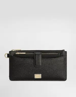 Dolce & Gabbana Dauphine Calfskin Card Holder - Black