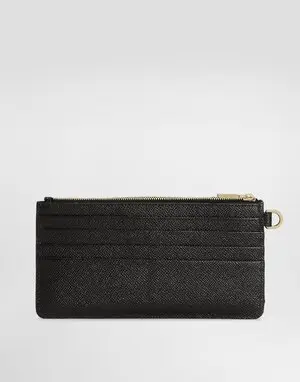 Dolce & Gabbana Dauphine Calfskin Card Holder - Black