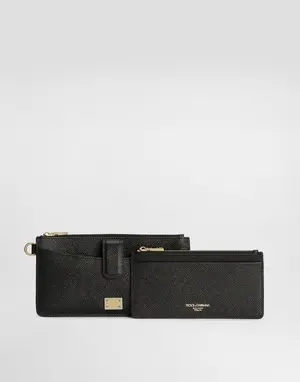 Dolce & Gabbana Dauphine Calfskin Card Holder - Black