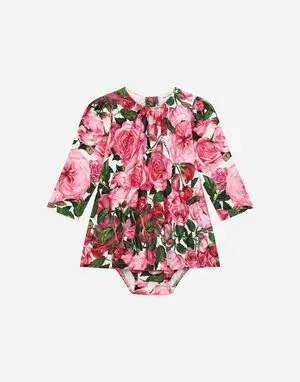 Dolce & Gabbana Rose Dress With Bloomers - Print