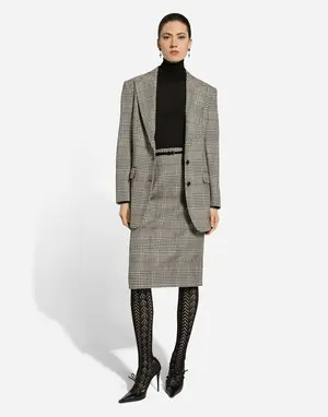 Dolce & Gabbana Single-breasted Glen Plaid Jacket - Multicolor