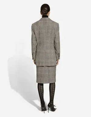 Dolce & Gabbana Single-breasted Glen Plaid Jacket - Multicolor
