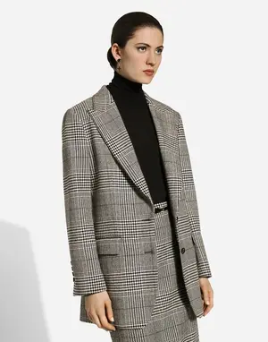 Dolce & Gabbana Single-breasted Glen Plaid Jacket - Multicolor