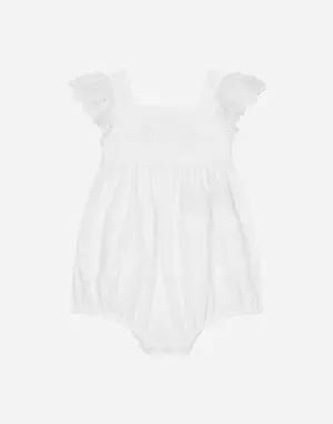 Women's Baby Girl White Rompers