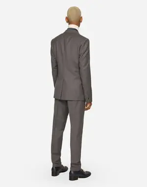 Dolce & Gabbana Single-breasted Stretch Flannel Sicilia-fit Jacket - Grey