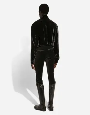 Dolce & Gabbana Velvet Turtleneck With Cuffs