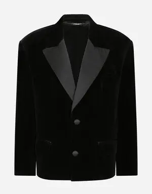 Dolce & Gabbana Oversize Single-breasted Velvet Jacket