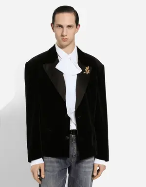 Dolce & Gabbana Oversize Single-breasted Velvet Jacket