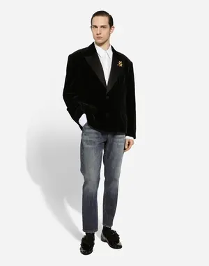 Dolce & Gabbana Oversize Single-breasted Velvet Jacket
