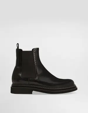 Dolce & Gabbana Brushed Calfskin Ankle Boots