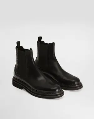 Dolce & Gabbana Brushed Calfskin Ankle Boots