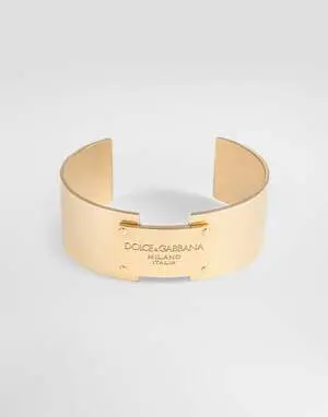 Dolce & Gabbana Logo Cuff Bracelet - Gold