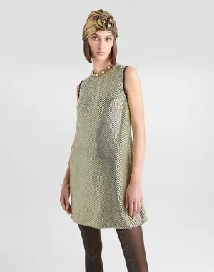 Dolce & Gabbana Short Crystal Mesh Dress