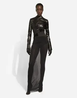 Dolce & Gabbana Short Leather Biker Jacket