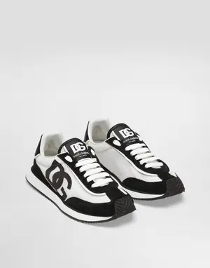 Dolce & Gabbana Mixed-material Dg Cushion Sneakers - Multicolor