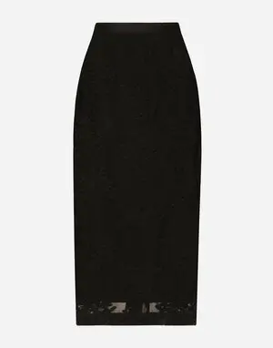Dolce & Gabbana Chantilly Lace Pencil Skirt