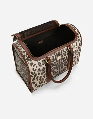 Dolce & Gabbana Leopard Dog Carrier