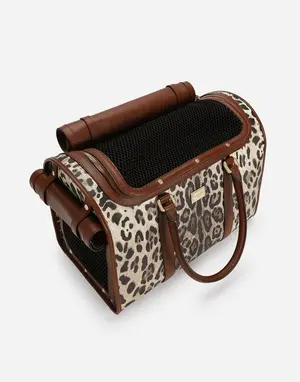 Dolce & Gabbana Leopard Dog Carrier