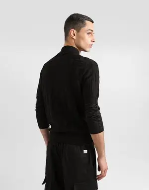 Dolce & Gabbana Silk Polo-shirt With Jacquard Logo