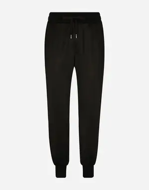 Dolce & Gabbana Technical Jersey Jogging Pants With Tag - Black