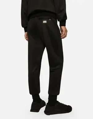Dolce & Gabbana Technical Jersey Jogging Pants With Tag - Black