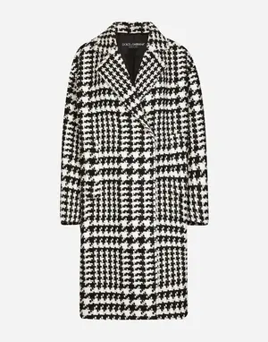 Dolce & Gabbana Oversize Houndstooth Coat - Multicolor