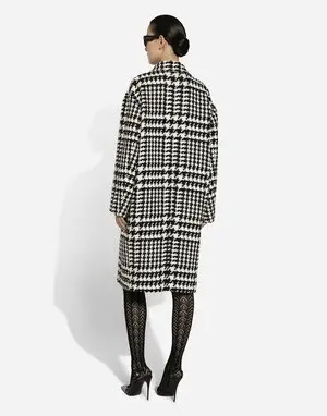 Dolce & Gabbana Oversize Houndstooth Coat - Multicolor