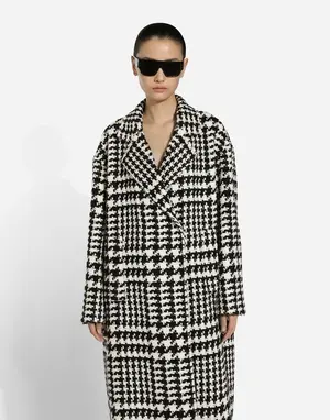 Dolce & Gabbana Oversize Houndstooth Coat - Multicolor