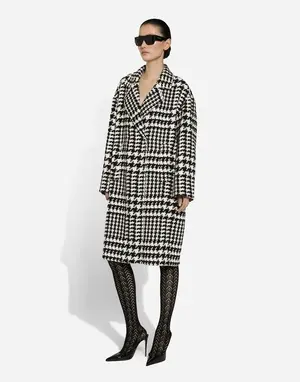 Dolce & Gabbana Oversize Houndstooth Coat - Multicolor