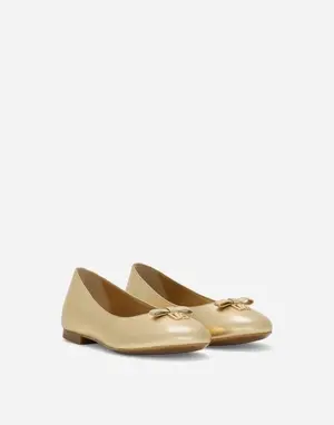 Dolce & Gabbana Foiled Nappa Leather Ballet Flats