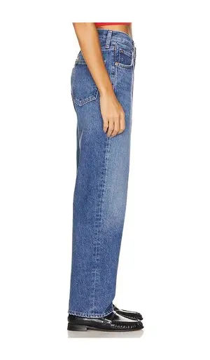 AGOLDE V-waist Baggy In Blue - Cascade