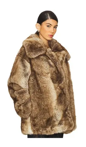 JAKKE Rosemary Faux Fur Coat
