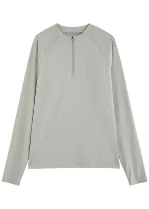 CONDITION Core Quarter-zip Stretch-jersey Top