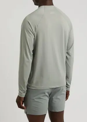 CONDITION Core Quarter-zip Stretch-jersey Top