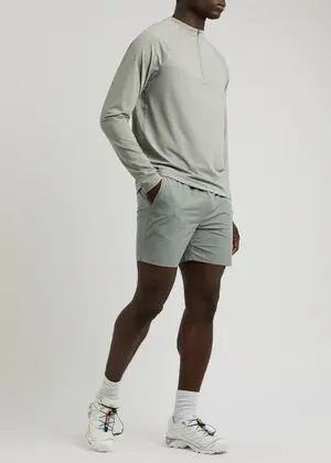 CONDITION Core Quarter-zip Stretch-jersey Top