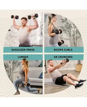 LIFEPRO 15lbs Adjustable Dumbbells