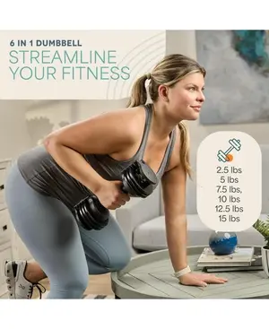 LIFEPRO 15lbs Adjustable Dumbbells