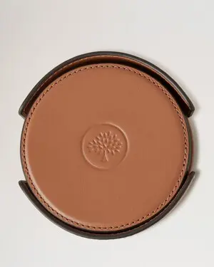 Mulberry Leather Coaster Set